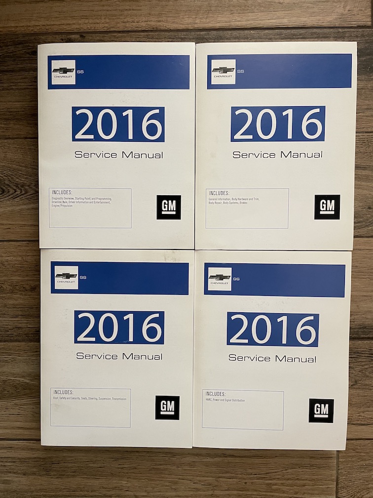 Service Manuals and a few misc. parts for sale, all new | Chevy SS Forum